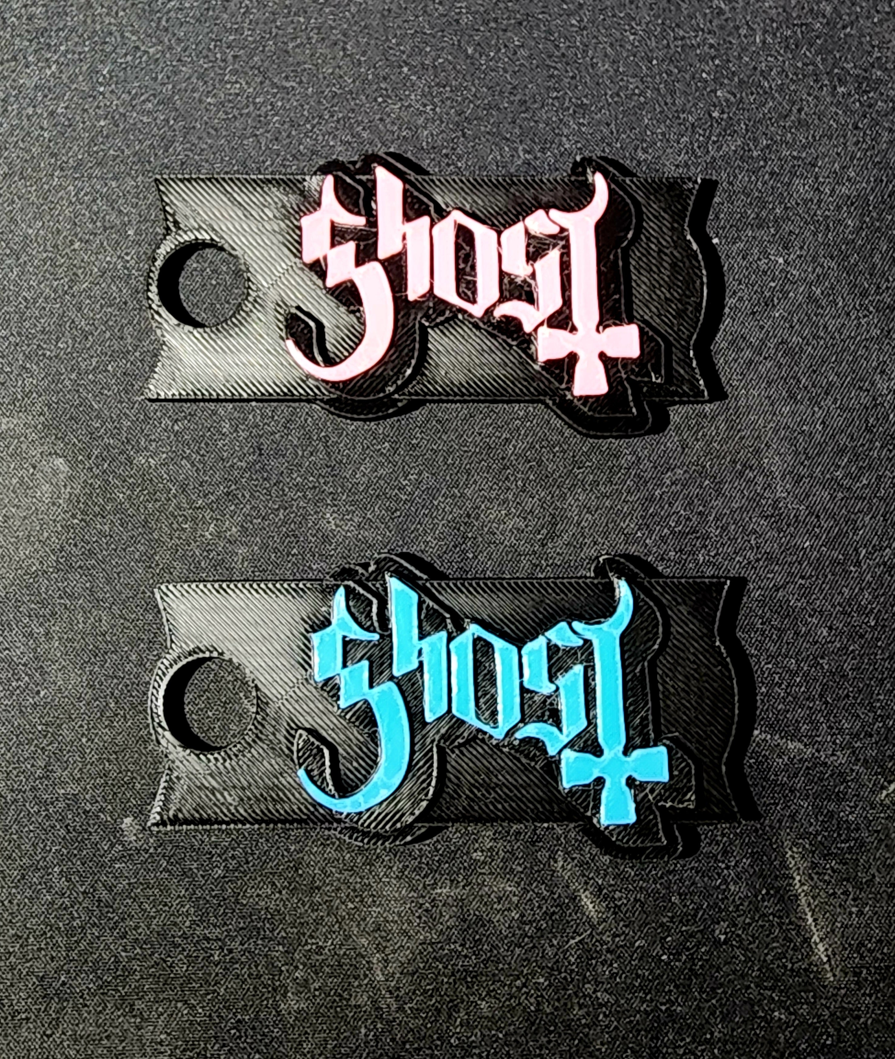 Ghost Band Logo 40oz Stanley Topper 3D Printed 10mm Straw ...